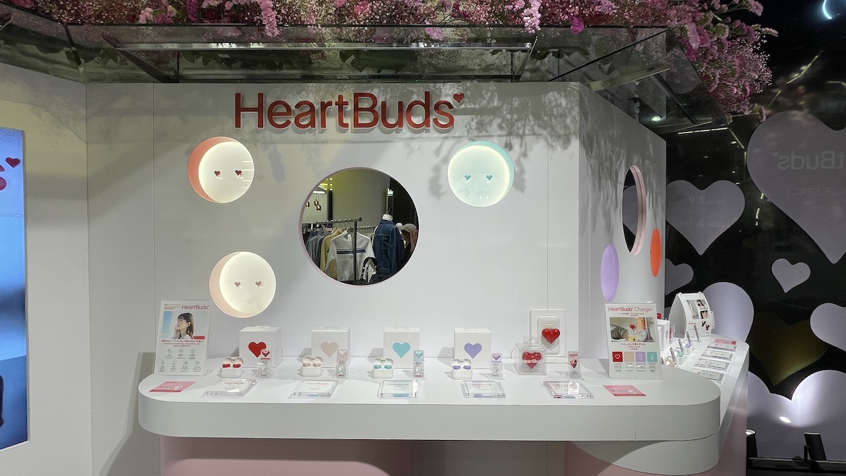 ワイヤレスイヤホン「HeartBuds」と充電器「HeartBuds（Charger）」、The SHEL’TTER TOKYO LEDビジョンで新商品の動画放映&期間限定でPOPUPストアを ...